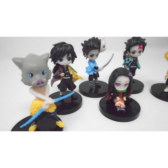 Demon Slayer | Toys | New Set Of 6 Anime Character Figures Demon Slayer ...